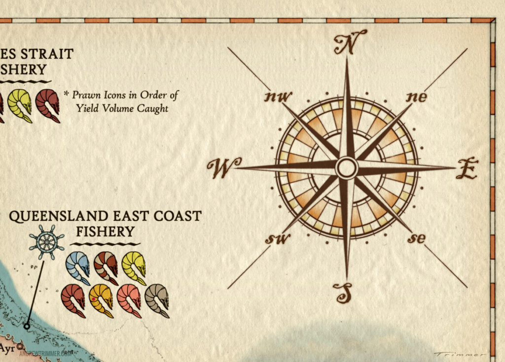 Australian Prawn Map – Andrew Trimmer