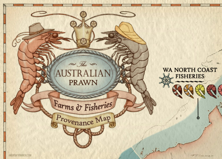 Australian Prawn Map – Andrew Trimmer